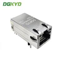 China DGKYD411Q200AB2A2DPC057 50U 5G RJ45 Shielded Connector Single Port with 12 Positions and Gold 6u-50u Plating for sale