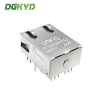 China Gigabit Ethernet Filter RJ45 Network Port Connector Shielded Light Socket Gold-Plated 30U Modular Block Interface for sale