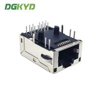 China Gigabit Ethernet Filter RJ45 Network Port Connector Shielded Light Socket Gold-Plated 30U Modular Block Interface for sale