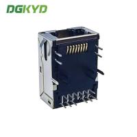 China Gigabit Ethernet Filter RJ45 Network Port Connector Shielded Light Socket Gold-Plated 30U Modular Block Interface for sale