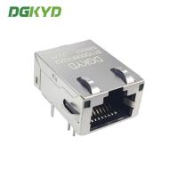 China Gigabit Ethernet Filter RJ45 Network Port Connector Shielded Light Socket Gold-Plated 30U Modular Block Interface for sale