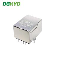 China 1x1 Port Cat5 Transformer RJ45 Modular Jack with 1500Vrms Isolation and 8 Contacts for Industrial Networks for sale