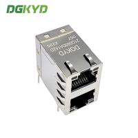 China 1000 Base-T 2X1 Port Shielded Rj45 Connector DIP PCB Mount for sale