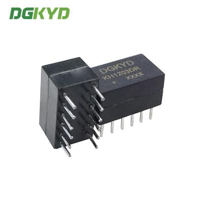 China KH1203DR 12-Pin 100BASE-TX SMD Ethernet Transformer with 2-Pair Core and DIP Mounting for Network Applications for sale