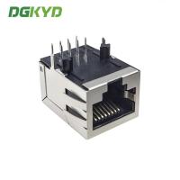 China DSL ADSL Right Angle RJ45 Female Jack with Transformer 10 100 Base RoHS Compliant 1500Vrms for sale