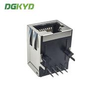 China DSL ADSL Right Angle RJ45 Female Jack with Transformer 10 100 Base RoHS Compliant 1500Vrms for sale