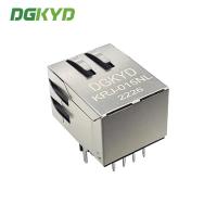 China DSL ADSL Right Angle RJ45 Female Jack with Transformer 10 100 Base RoHS Compliant 1500Vrms for sale