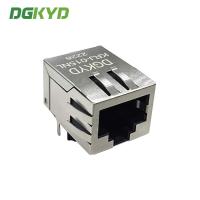 China DSL ADSL Right Angle RJ45 Female Jack with Transformer 10 100 Base RoHS Compliant 1500Vrms for sale