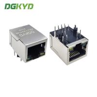China Customized Shielded 10/100base Single Port RJ45 Jack With Lan Transformer for sale