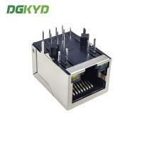 China Customized Shielded 10/100base Single Port RJ45 Jack With Lan Transformer for sale