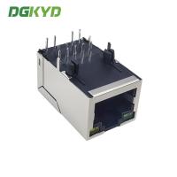 China DGKYD311Q106AB2A4DN RJ45 Network Interface TAB UP Modular Jack Single Port PCB Interface Illuminated Shield for sale