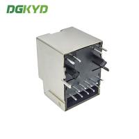 China DGKYD511B207AB2A1DP068 180 Degree Notched RJ45 Connector Ethernet Filter POE 6U Network Interface for sale