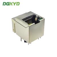 China DGKYD511B207AB2A1DP068 180 Degree Notched RJ45 Connector Ethernet Filter POE 6U Network Interface for sale