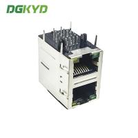 China DGKYD Stacked Multi-Port RJ45 Modular Jack 2x1 100M Ethernet Filter 7Pin for sale