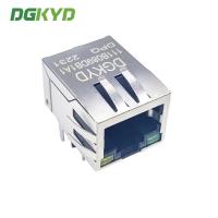 China DGKYD111B089DB1A1DPQ RJ45 Network Interface Connector TAB-DOWN 1X1 10/100BASE POE Without 8 Pins for sale