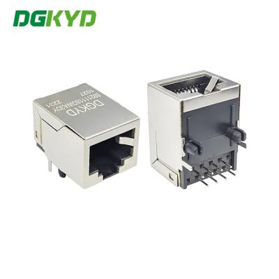 China DGKYD59211118GWA3DY1027 Single-Cell RJ45 Connector 8P8C No Light No Wings -40℃ to 85℃ Temperature Range for sale