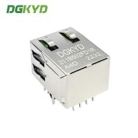 China DGKYD211B502FD1RA4D Anti-Port 100M RJ45 Network Connector 8P8C Shielded DIP for sale