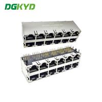 China DGKYD59212688DE3A1DB4C048 Multi-Port RJ45 Stacked Ethernet Socket 2X6 for sale