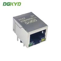 China DGKYD RJ45 Connector 100M Horizontal 90 Degree Straight Plug with LED and Shield for sale