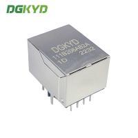 China DGKYD RJ45 Connector 100M Horizontal 90 Degree Straight Plug with LED and Shield for sale