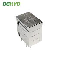 China DGKYDRU231188AB2WDB1080 RJ45 Dual USB3.0 Ports Modular Jack with 8 Terminals and -40℃ to 85℃ Operating Range for sale