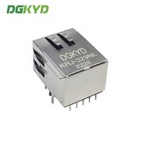 China KRJ-329NL Industrial RJ45 Connector - 1000BASE-T Single Port CAT6 Ethernet Jack with LED Indicators for sale