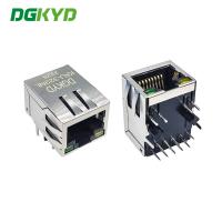 China KRJ-329NL Industrial RJ45 Connector - 1000BASE-T Single Port CAT6 Ethernet Jack with LED Indicators for sale