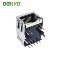 China KRJ-329NL Industrial RJ45 Connector - 1000BASE-T Single Port CAT6 Ethernet Jack with LED Indicators for sale