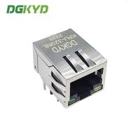 China KRJ-329NL Industrial RJ45 Connector - 1000BASE-T Single Port CAT6 Ethernet Jack with LED Indicators for sale
