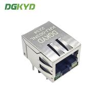 China RJ45 Network Connector with Integrated Magnetics Transformer 100BASE-T G/Y 350µH Choke -40°C to +85°C for sale