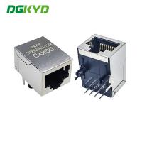 China Metal Shielded 8P8C RJ45 Modular Jack with LED Indicators and EMI Fingers - 21.3mm Length, 1500V Isolation for sale