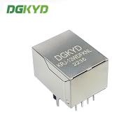 China Metal Shielded 8P8C RJ45 Modular Jack with LED Indicators and EMI Fingers - 21.3mm Length, 1500V Isolation for sale