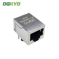 China Metal Shielded 8P8C RJ45 Modular Jack with LED Indicators and EMI Fingers - 21.3mm Length, 1500V Isolation for sale
