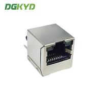 China KRJ-180DNL Top Entry RJ45 LAN Jack with Internal Magnetics - 17.25mm Height, 10/100BASE Compatible for sale