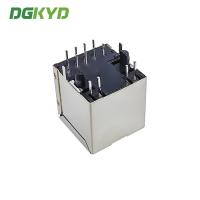 China KRJ-180DNL Top Entry RJ45 LAN Jack with Internal Magnetics - 17.25mm Height, 10/100BASE Compatible for sale