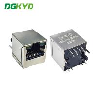 China KRJ-180DNL Top Entry RJ45 LAN Jack with Internal Magnetics - 17.25mm Height, 10/100BASE Compatible for sale