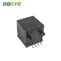 China KRJ-5224WNL 8P8C RJ45 Connector Socket 15.1mm Length 180 Degree Straight Plug Gold 0.6μ Plating for sale