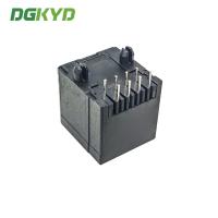 China KRJ-5224WNL 8P8C RJ45 Connector Socket 15.1mm Length 180 Degree Straight Plug Gold 0.6μ Plating for sale