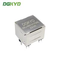China KRJ-56S1X1YGNL Metal Shielded Cat5 RJ45 Female Connector - 8 Contacts, -40 to +85℃ Operating Range for sale