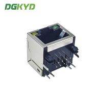 China KRJ-56S1X1YGNL Metal Shielded Cat5 RJ45 Female Connector - 8 Contacts, -40 to +85℃ Operating Range for sale