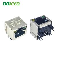 China KRJ-56S1X1YGNL Metal Shielded Cat5 RJ45 Female Connector - 8 Contacts, -40 to +85℃ Operating Range for sale