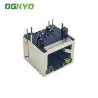 China KRJ-56S1X1YGNL Metal Shielded Cat5 RJ45 Female Connector - 8 Contacts, -40 to +85℃ Operating Range for sale