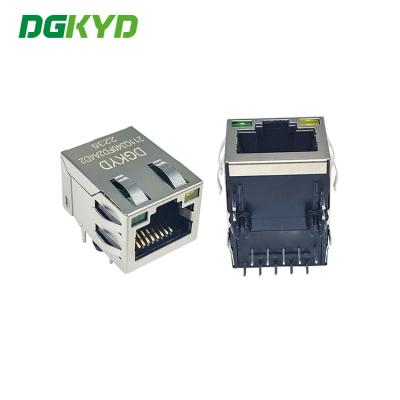 China DGKYD211Q340FD2A4D2 2.5G Port Upward Connector PCB Modular Jack RJ45 Shielded 8-Position Network Interface for sale