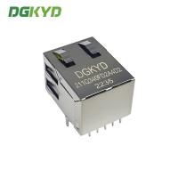 China DGKYD211Q340FD2A4D2 2.5G Port Upward Connector PCB Modular Jack RJ45 Shielded 8-Position Network Interface for sale