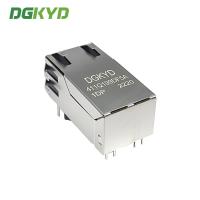 China DGKYD RJ45 Network Connector Single Port POE+ Filter 6U Gold Plating Shielded PBT 12PIN for sale