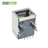 China Cat5 RJ45 Ethernet connector with common mode choke , G/Y LED for sale