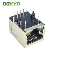 China Cat5 RJ45 Ethernet connector with common mode choke , G/Y LED for sale