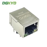 China Cat5 RJ45 Ethernet connector with common mode choke , G/Y LED for sale