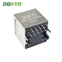 China 1000 Base-T ethernet connector Magnetic module, vertical insertion, metal shielded for sale