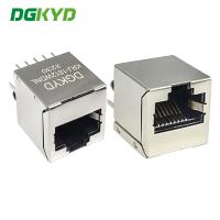 China 1000 Base-T ethernet connector Magnetic module, vertical insertion, metal shielded for sale
